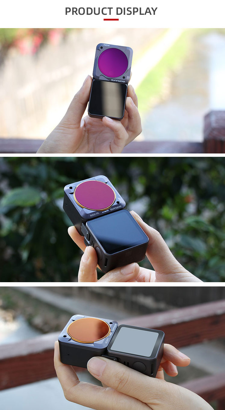 Buy 50CAL DJI Action 2 duik filter - Rood? Order before 22.00, shipped ...