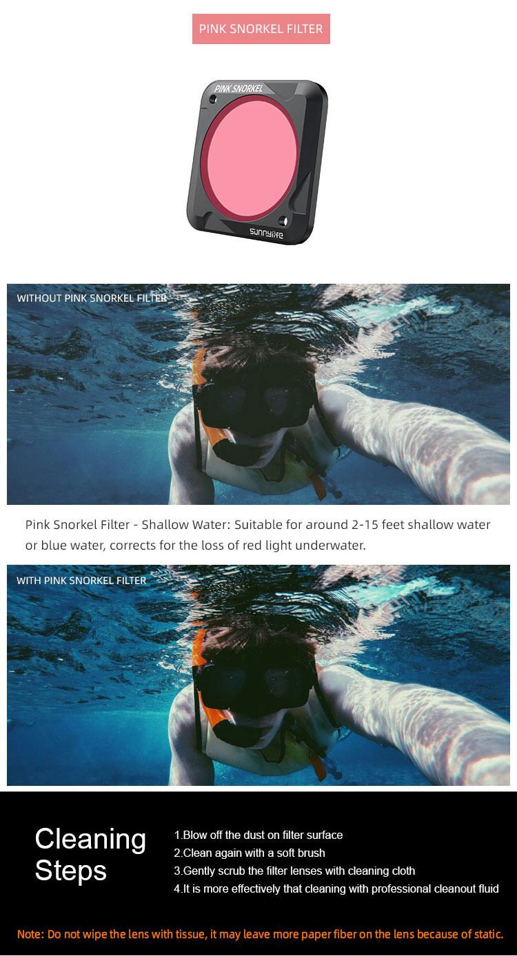 Buy 50CAL DJI Action 2 duik filter - Rood? Order before 22.00, shipped ...